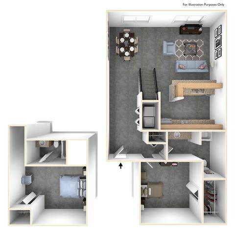 Floor Plans of Mayfair Lofts in Spartanburg, SC