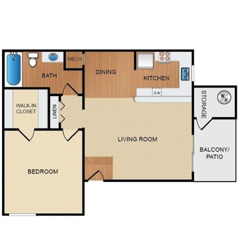 Floor Plans of The Landing at Long Beach in Long Beach, CA