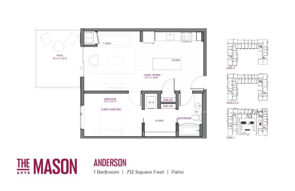Studio, 1 & 2 Bedroom Apartments St Paul Minnesota | The Mason Apartments