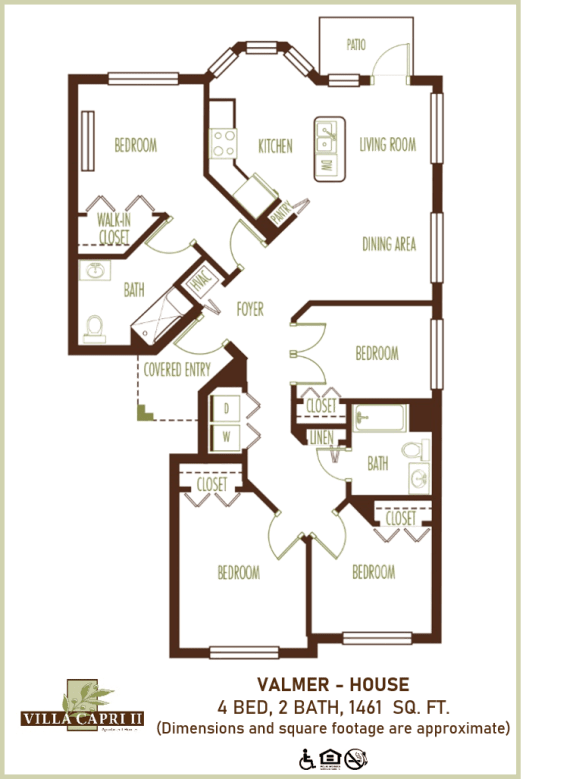 Floor Plans of Villa Capri I I in Homestead, FL