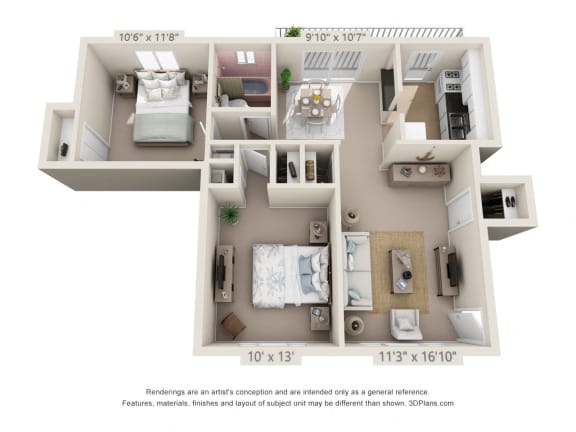 Floor Plans of Colonial Ridge in Cincinnati, OH