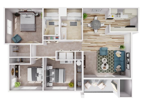 Floor Plans of Creston Point in Seattle, WA
