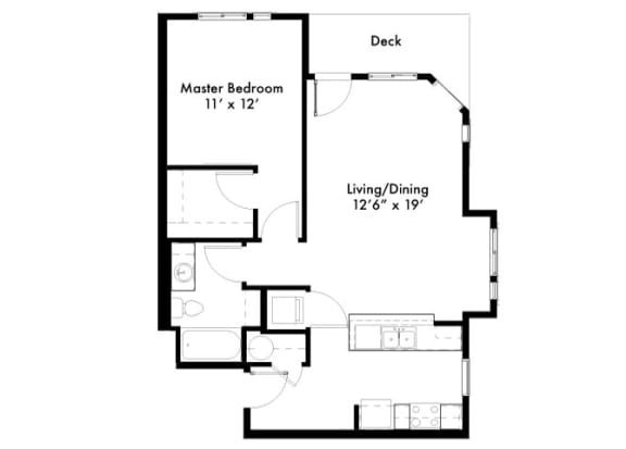 Floor Plans of Grandview Apartments in Kent, WA