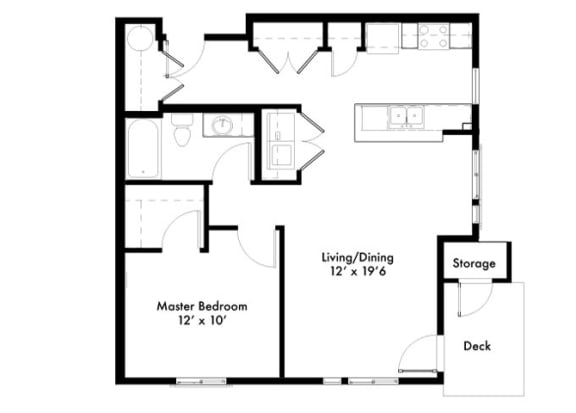 Floor Plans of Grandview Apartments in Kent, WA