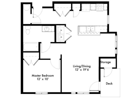Floor Plans of Grandview Apartments in Kent, WA