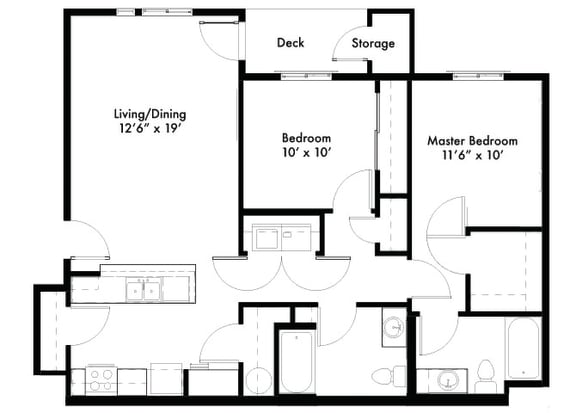 Floor Plans of Grandview Apartments in Kent, WA