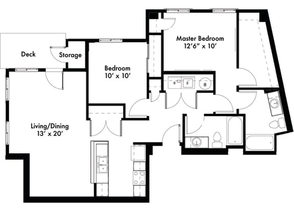 Floor Plans of Grandview Apartments in Kent, WA