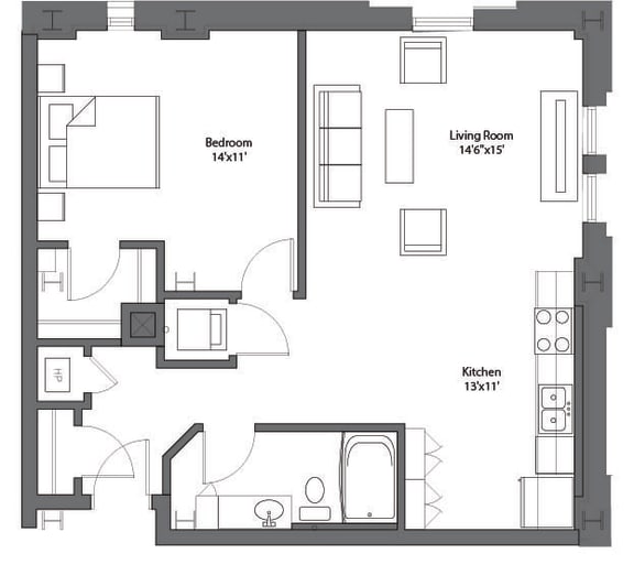 Floor Plans of Schmidt Artist Lofts in St. Paul, MN