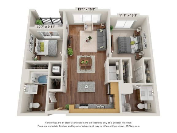 Floor Plans of Briar Park in Atlanta, GA
