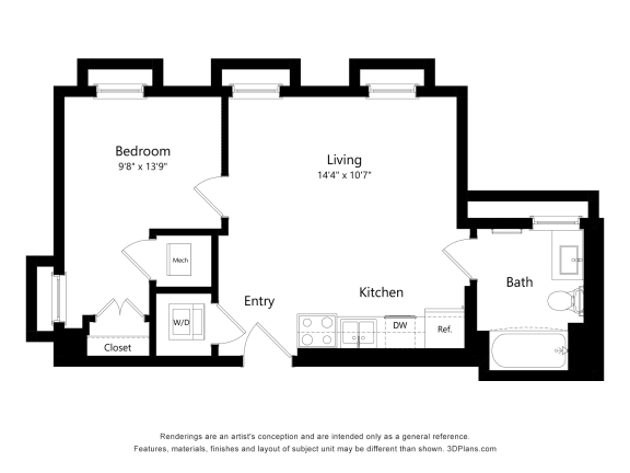 Studio, 1, 2, 3 & 4 Bedroom Apartments in Fort Snelling | Upper Post Flats