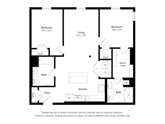Floor Plans of Upper Post Flats in Fort Snelling, MN