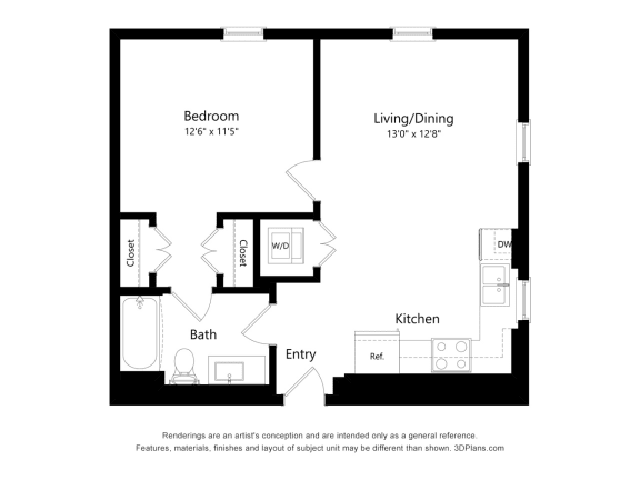 Floor Plans of Upper Post Flats in Fort Snelling, MN