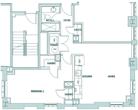 Floor Plans of Deco at CNB Apartments in Downtown Richmond, VA