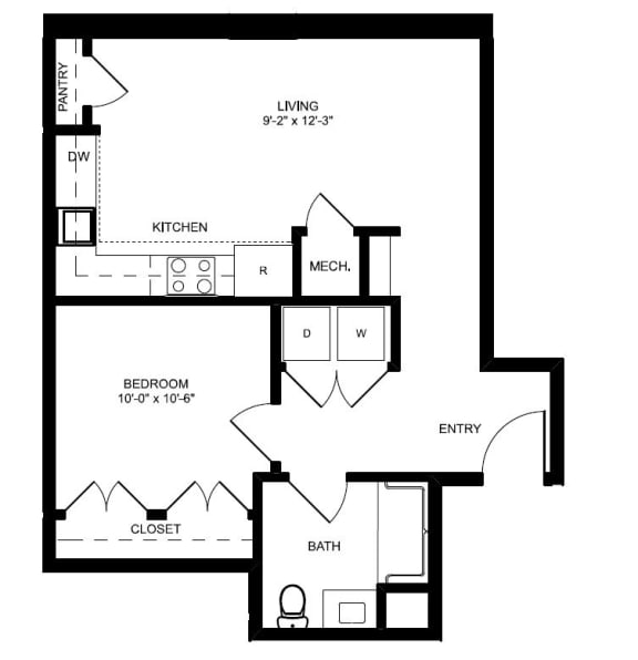 Floor Plans of New Manchester Flats in Richmond, VA