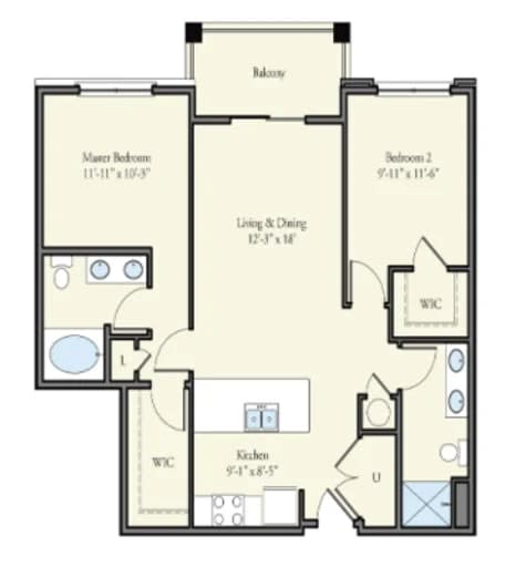 Floor Plans of The Watermark at Talbot Park in Norfolk, VA