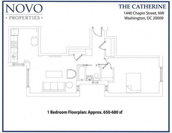 Floor Plans of The Catherine in Washington, DC