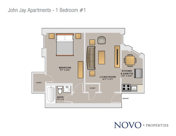 Floor Plans of John Jay Apartments in Washington, DC