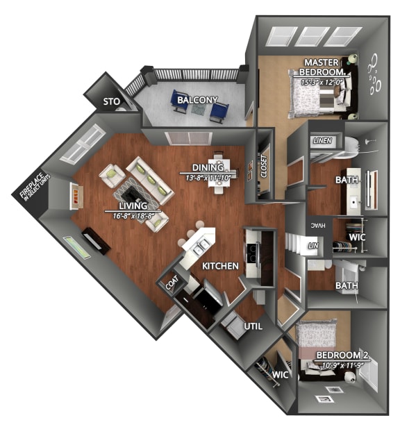 1, 2, & 3 Bedroom Luxury Apartments | Creekside on Parmer Lane