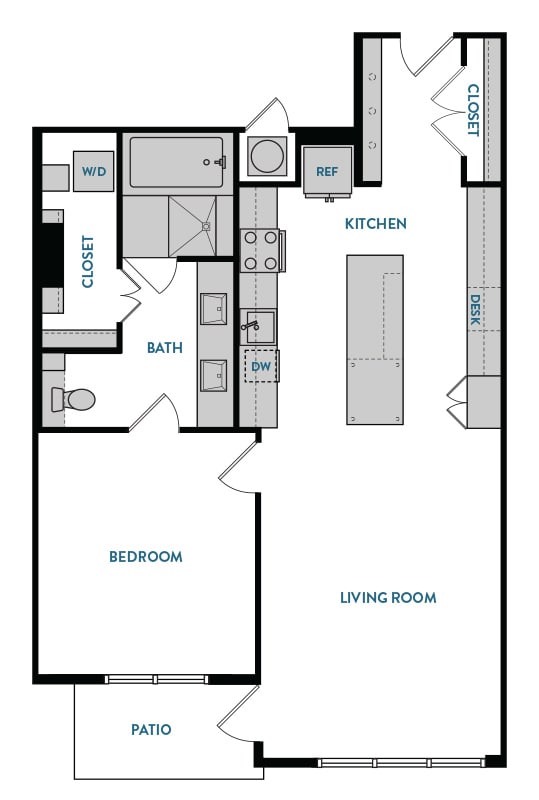 Floor Plans of The Hamilton in Dallas, TX