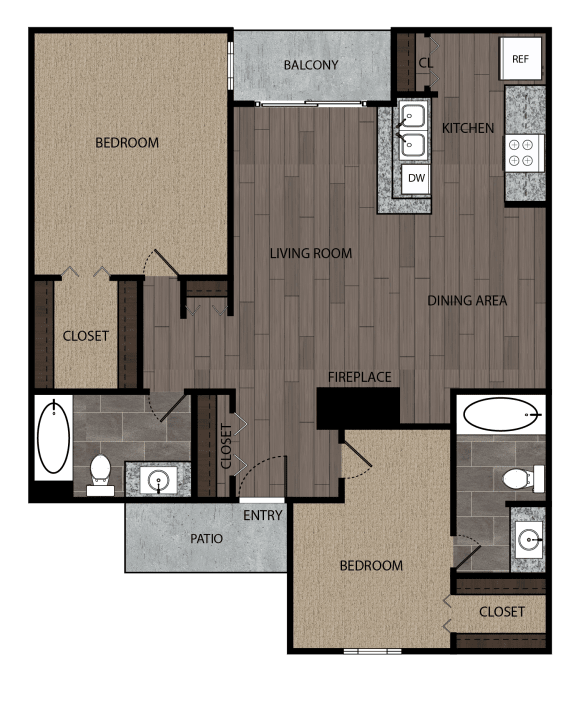 Floor Plans of Fox Run in Tyler, TX