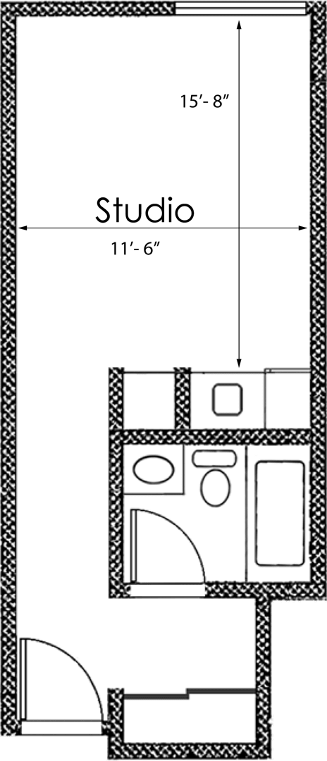 Floor Plans of Midvale Court in Los Angeles, CA