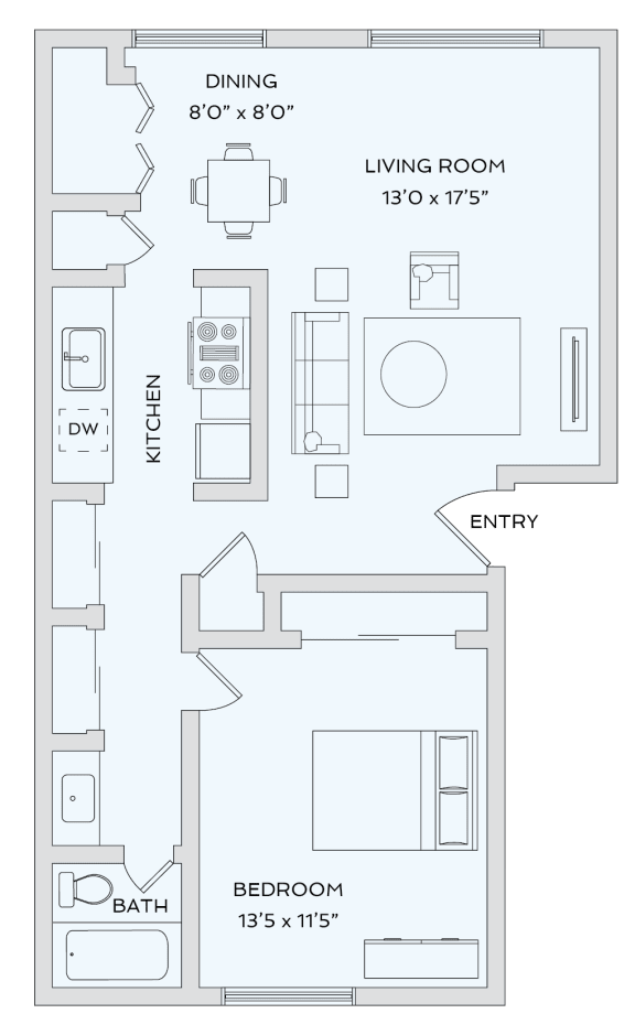 Floor Plans of Lake Castleton in Indianapolis, IN