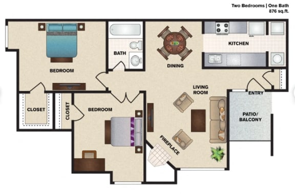 Floor Plans of Infinity on the Oaks in Dallas, TX