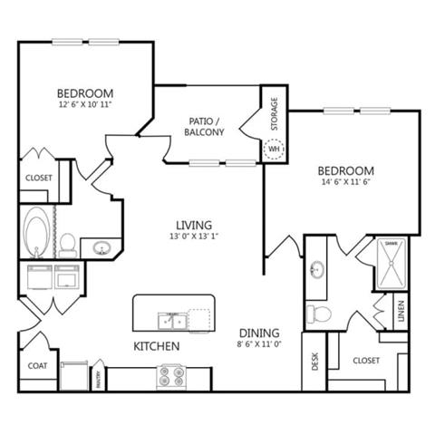 Floor Plans Of Oakwood Crossing In College Station Tx