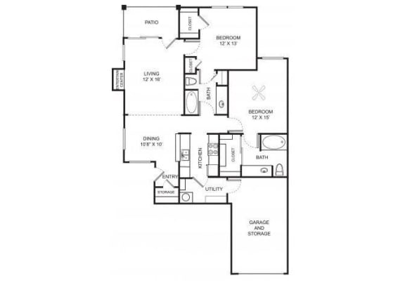 Floor Plans of Center Point Apartments in Indianapolis, IN
