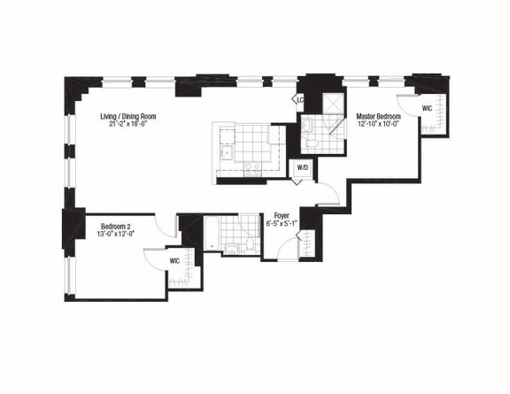 Studio, 1 & 2 Bedroom Newark NJ Apartments | Floor Plans