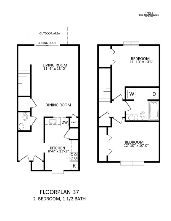 Floor Plans of Nova Ridge Apartments in Charlotte, NC
