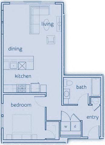 Floor Plans of Compass Apartments in Edmonds, WA