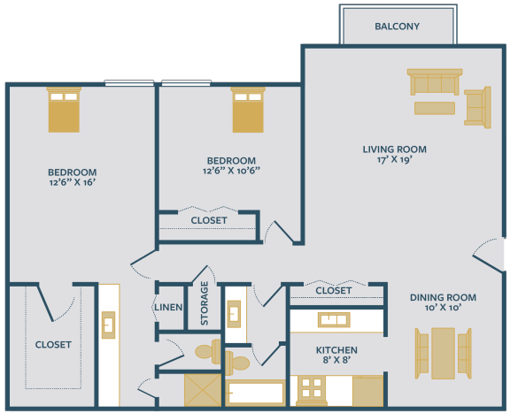 One, Two, Three Bedroom Apartments in Omaha | Centre Ridge Apartments