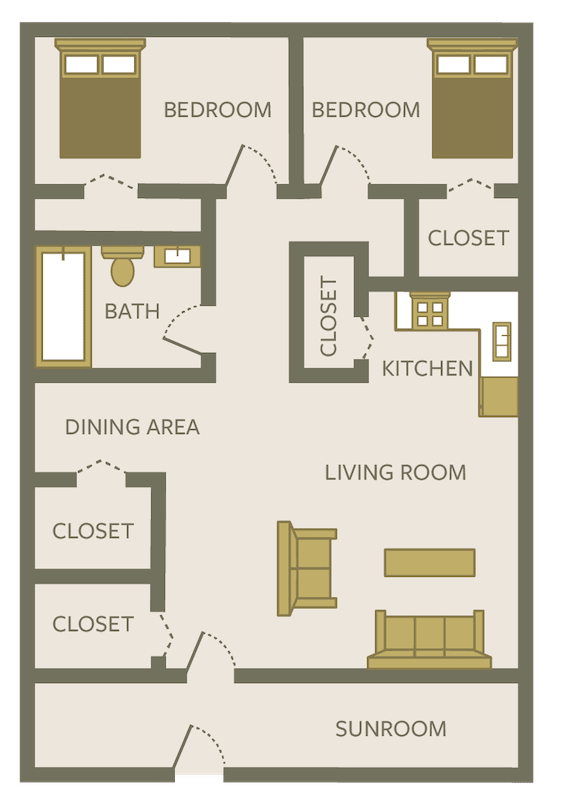 Studio, 1, & 2 Bedroom Apartments in Toledo | Clair Commons Apartments