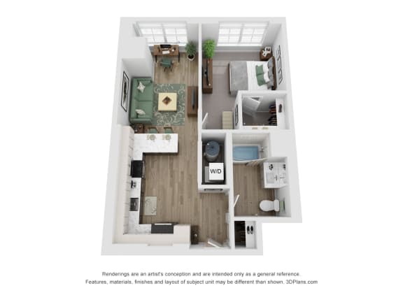 Floor Plans of Apex 400 Apartments in Glen Ellyn, IL