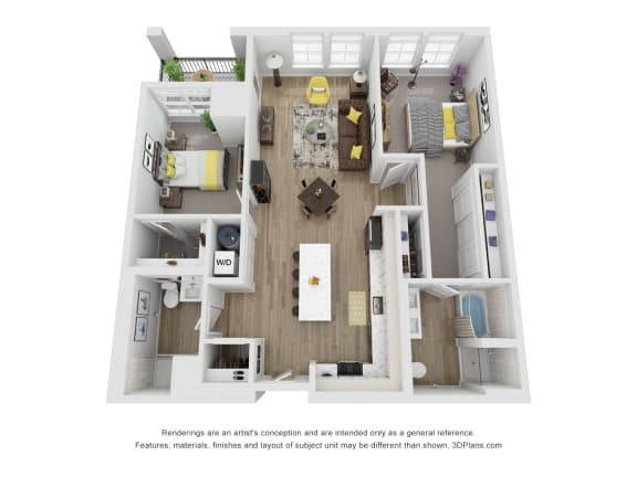 Floor Plans of Apex 400 Apartments in Glen Ellyn, IL