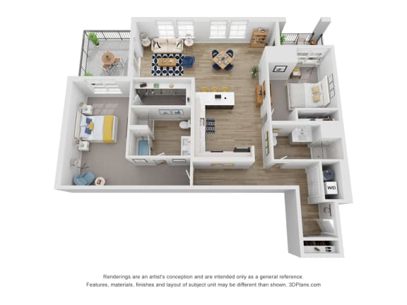 Floor Plans of Apex 400 Apartments in Glen Ellyn, IL