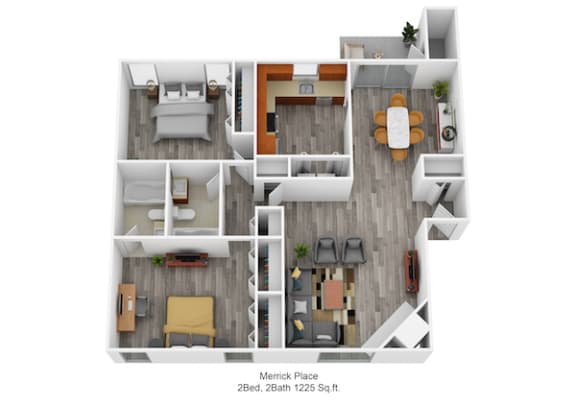 1, 2 & 3 Bedroom Apartments in Lexington, KY | Merrick Place