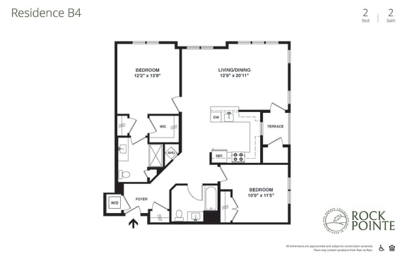Floor Plans of Rock Pointe in Rockaway Township, NJ