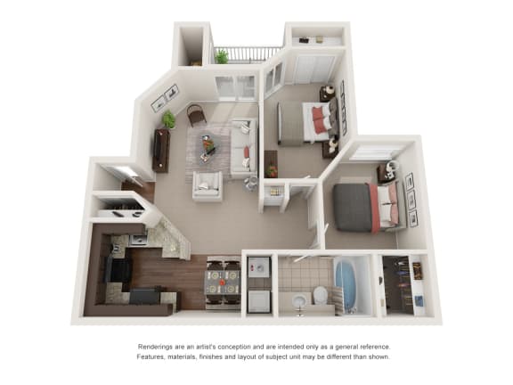 Floor Plans of Edgewater at Sandy Springs Apartments in Sandy Springs, GA