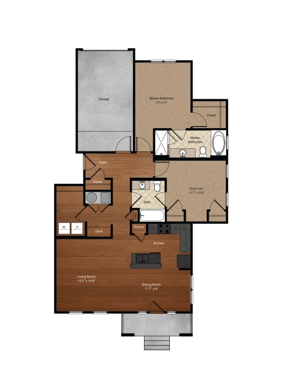 Floor Plans of Providence Place Apartment Homes in Huntsville, AL
