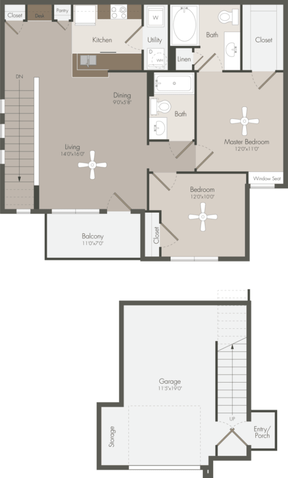 Floor Plans of Regency Dell Ranch Apartments in Round Rock, TX