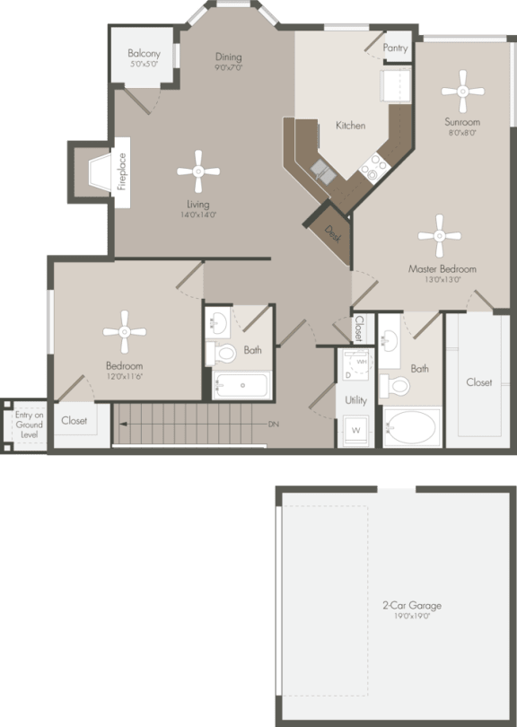 Floor Plans of Regency Dell Ranch Apartments in Round Rock, TX