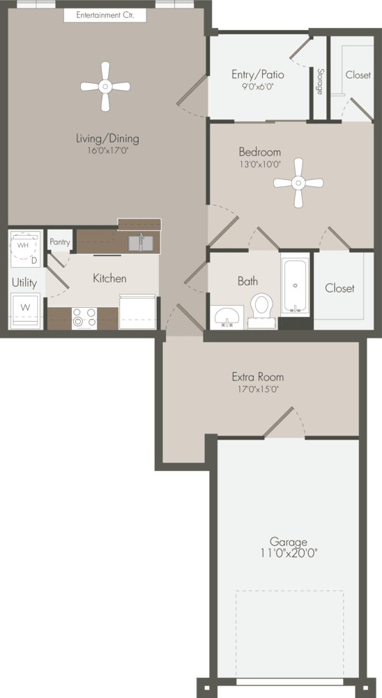 Floor Plans of Regency Dell Ranch Apartments in Round Rock, TX
