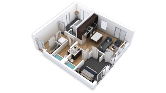 Floor Plans of Revere in Portland, OR