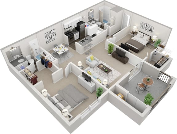 Floor Plans of Arbor Mill in Norcross, GA