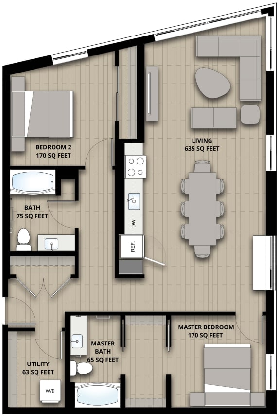 Floor Plans of Arc Central in Beaverton, OR