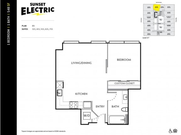 Floor Plans of Sunset Electric in Seattle, WA