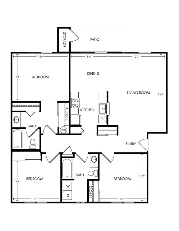 Floor Plans of Westridge in Clarkston, WA