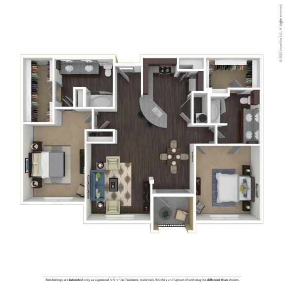 Floor Plans of Lakeside Lofts in Farmers Branch, TX